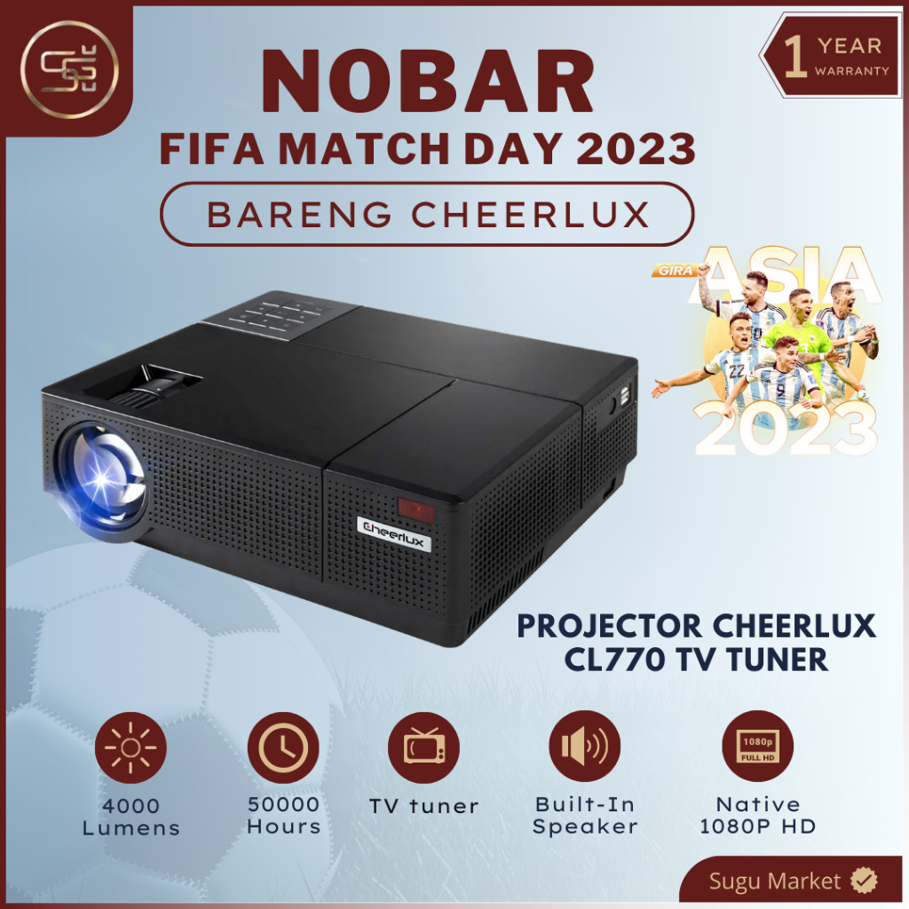 Jual CHEERLUX CL770 / PROJECTOR CL770 ATV / PROYEKTOR CL770 TV TUNER ...