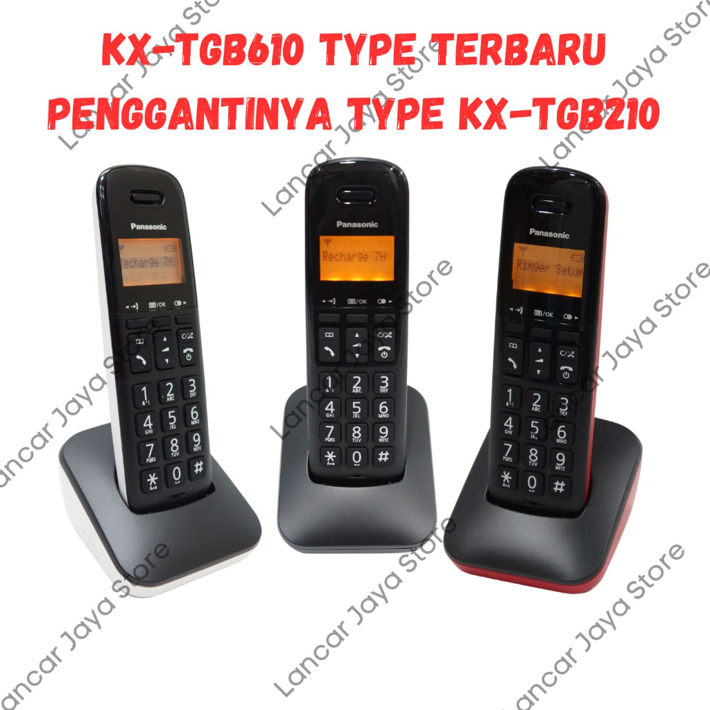 Jual Telephone Rumah Whirless Panasonic KX-TGB610 | Shopee Indonesia