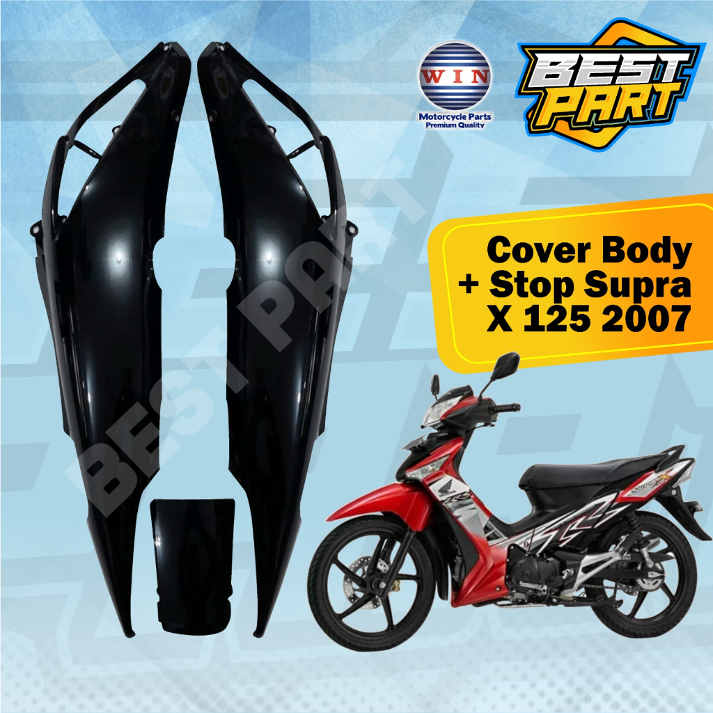 Jual cover body Supra x 125 07 + Cover Stop Totok belakang samping merk ... Jual cover body Supra x 125 07 + Cover Stop Totok belakang samping merk ...