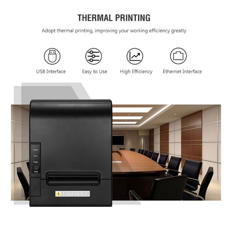 Jual PRINTER KASIR | KITCHEN THERMAL 80MM USB / LAN TERMURAH | Shopee ...
