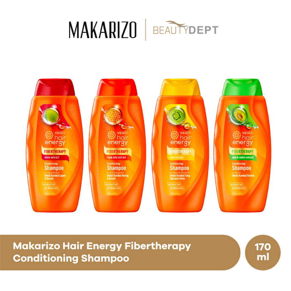 Jual Makarizo He Fiber Cond Shp 170ml - Makarizo Hair Energy Sampoo ...