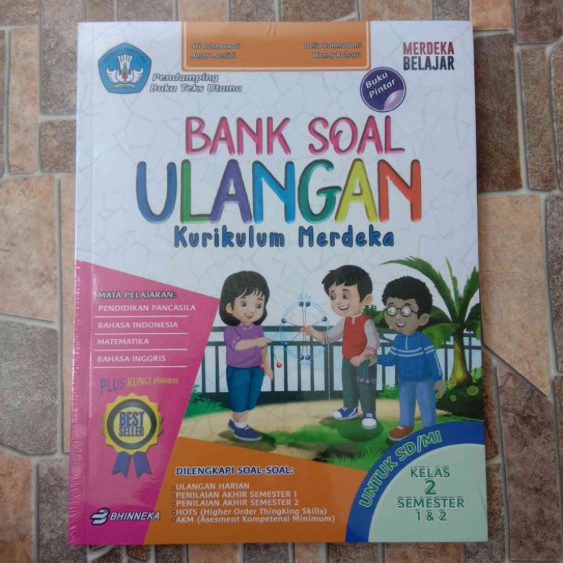 Jual BANK SOAL ULANGAN Kurikulum Merdeka untuk SD kelas 2 semester 1 & 2 / Disertai Kunci ...