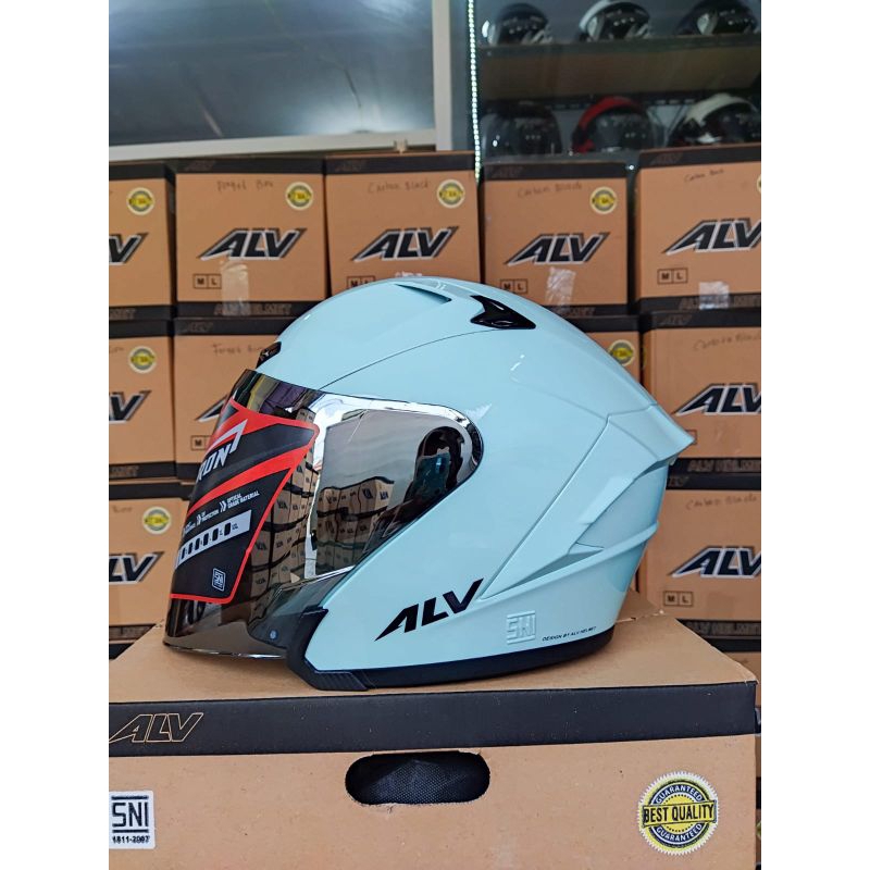 Jual NEW Helm Half Face ALV ULTRON EASY GREEN | Shopee Indonesia