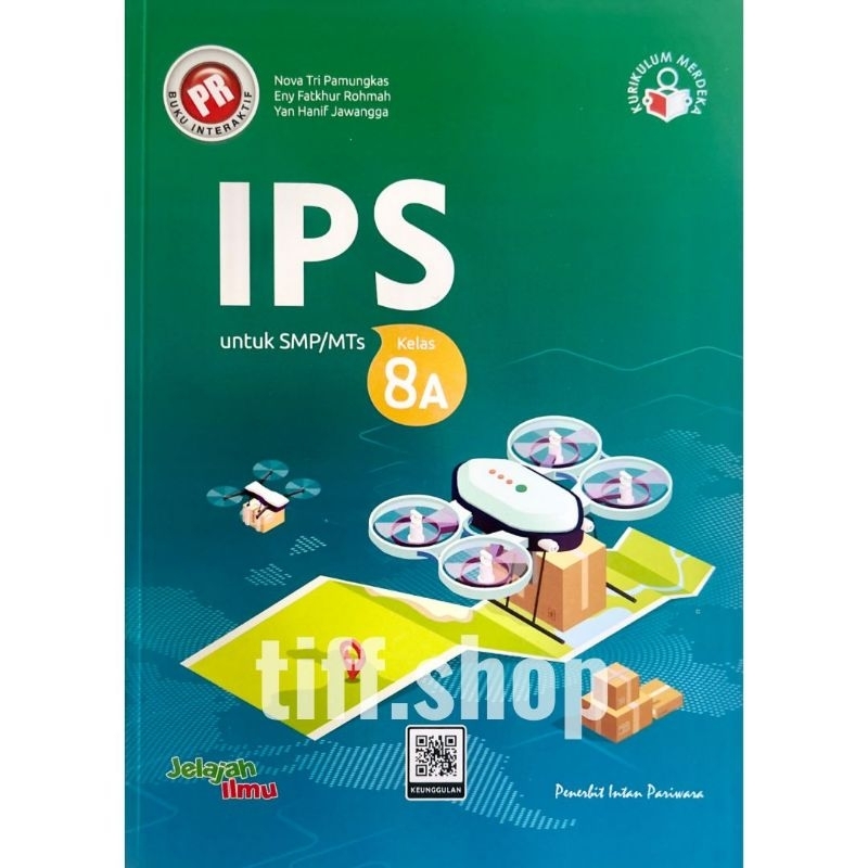 Jual Buku PR/LKS Interaktif IPS kelas 8a, 8 semester 1 (Kurikulum Merdeka), intan pariwara ...