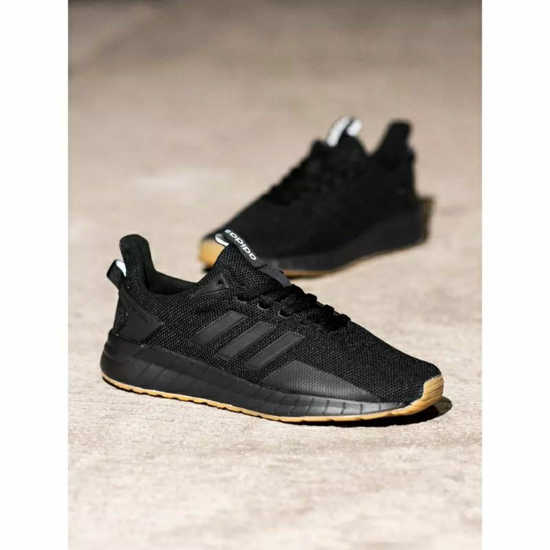 Jual ADIDAS QUESTAR RIDE FULLBLACK SOLE GUM (ORIGINAL 100%) | Shopee ...