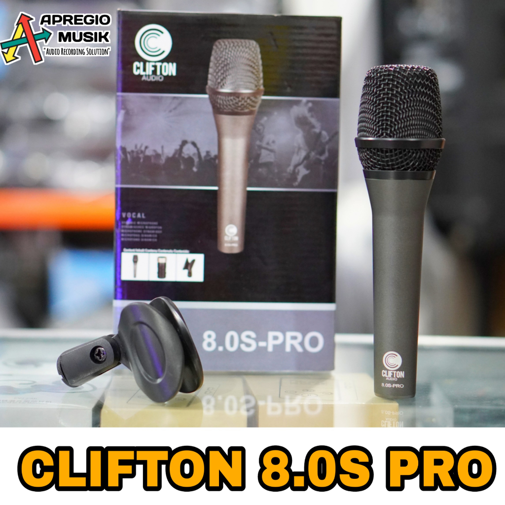 Jual CLIFTON GL8.0 GL 8.0 GL 8.0S PRO professional dynamic microphone utnuk vocal | Shopee Indonesia