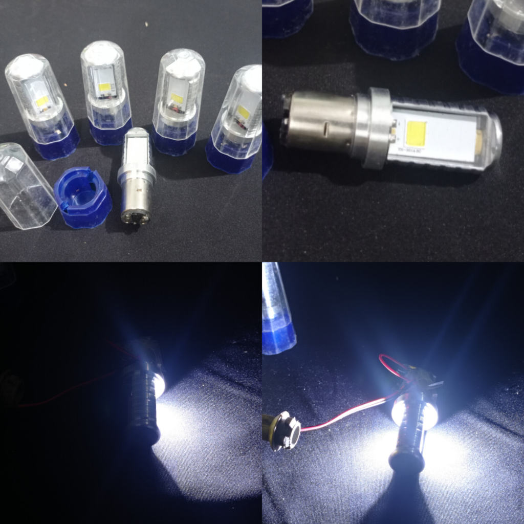 Jual LAMPU UTAMA HEADLAMP LED BERGARANSI VESPA OLD KLASIK, KYMCO DAN ...