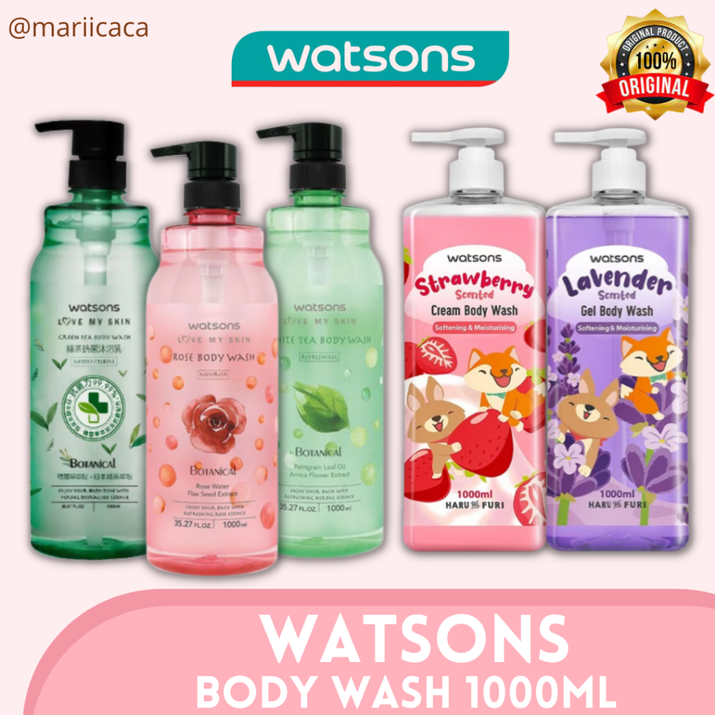 Jual Watsons Body Wash 1L / Sabun Mandi (Rose & White Tea) | Shopee ...