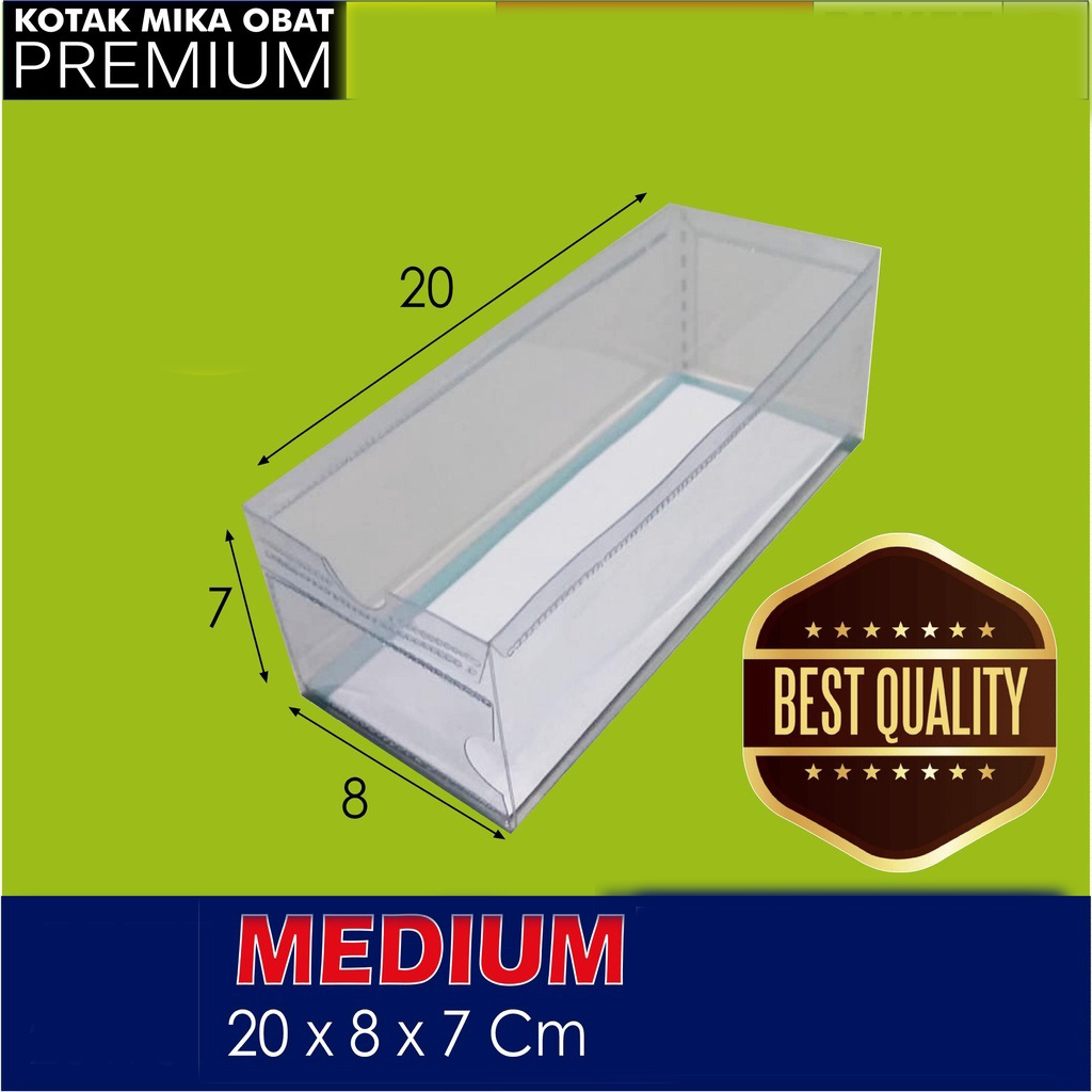 Jual Kotak Obat Mika apotek klinik ukuran medium 8 cm 20 x 8 x 7, Mika ...