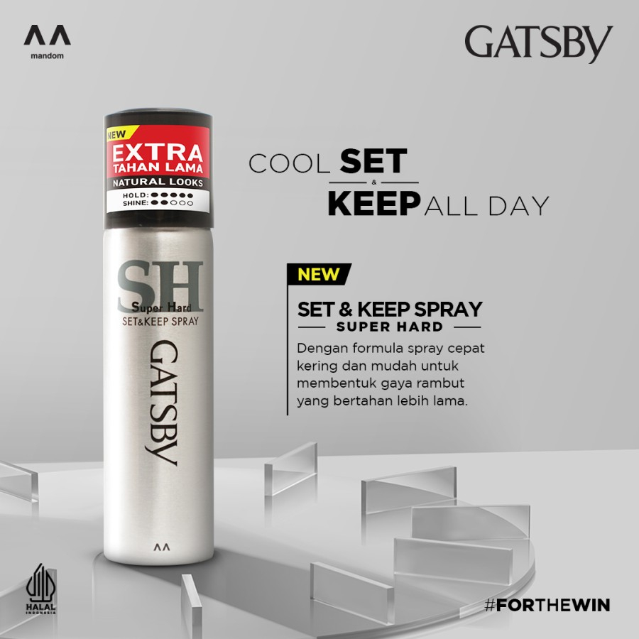 Jual GATSBY Set & Keep Spray - Super Hard | Shopee Indonesia