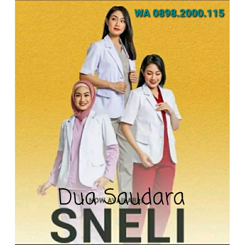 Jual SNELLI JAS DOKTER WANITA LENGAN PENDEK DUA SAUDARA ORI | Shopee Indonesia