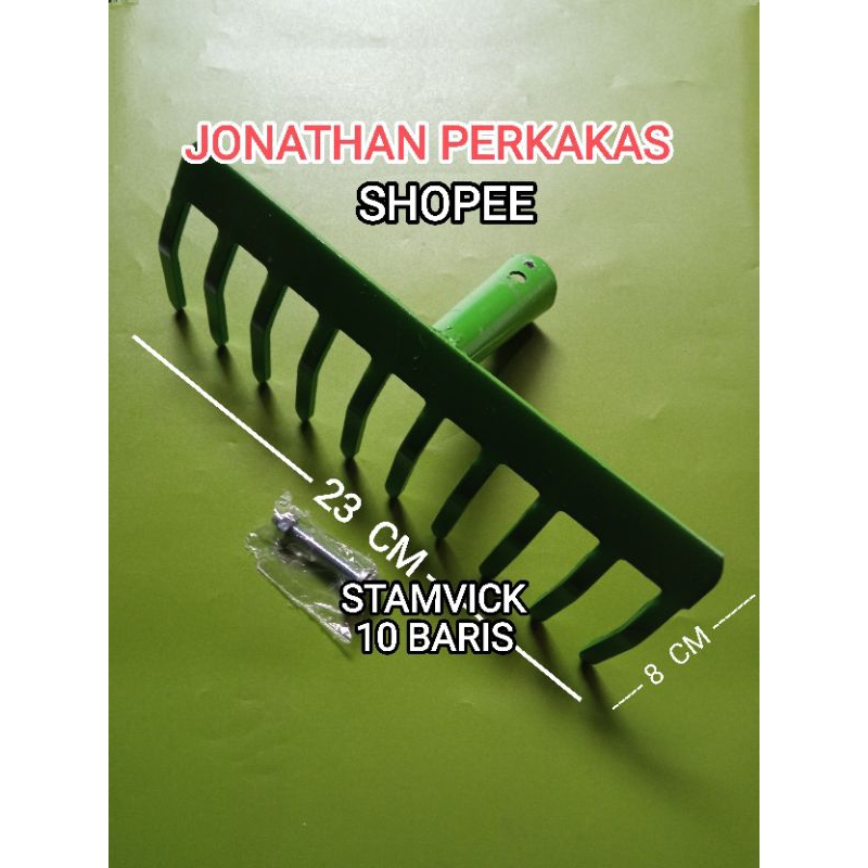 Jual garukan stamvick 10baris/garukan got 10baris/garukan sampah ...