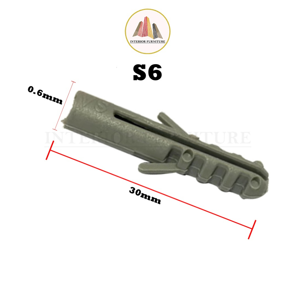 Jual Baut Dinding Penguat Sekrup Penahan Skrup Mur Baut Tanam Tembok Bangunan S6 & S8 | Shopee ...