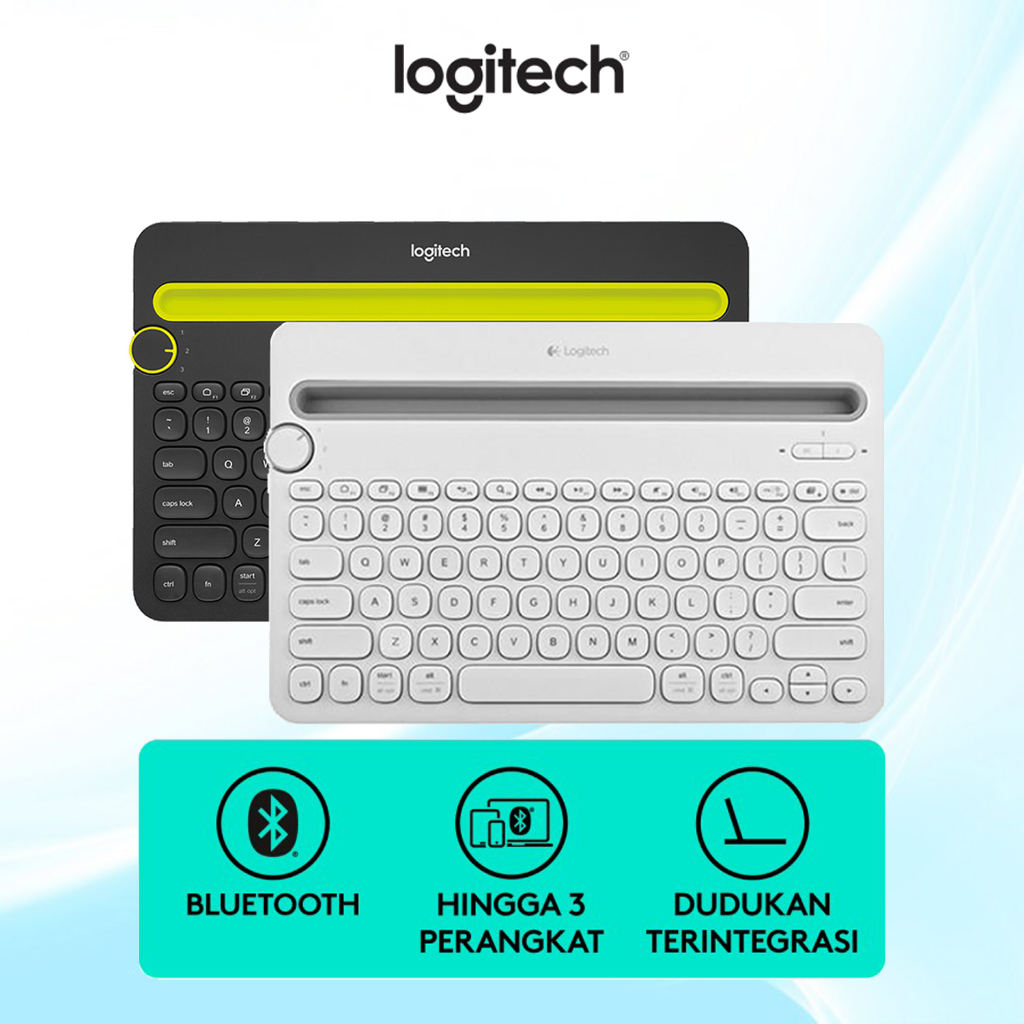 Jual Logitech K480 Keyboard Wireless Bluetooth Multi-Device - Garansi 1 ...