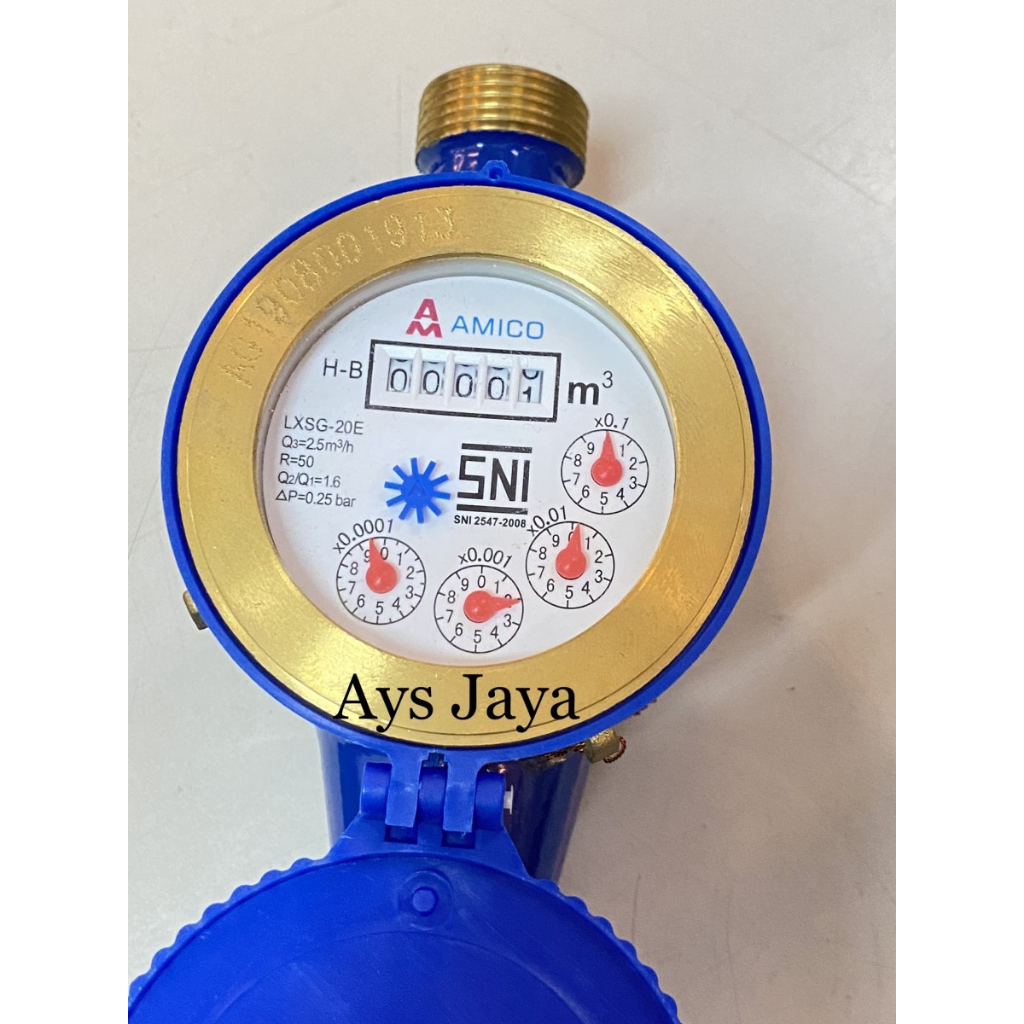 Jual Jual Water Meter Amico 3/4 Inch/Flow Meter Air Amico Dn 20 Mm Lxsg ...