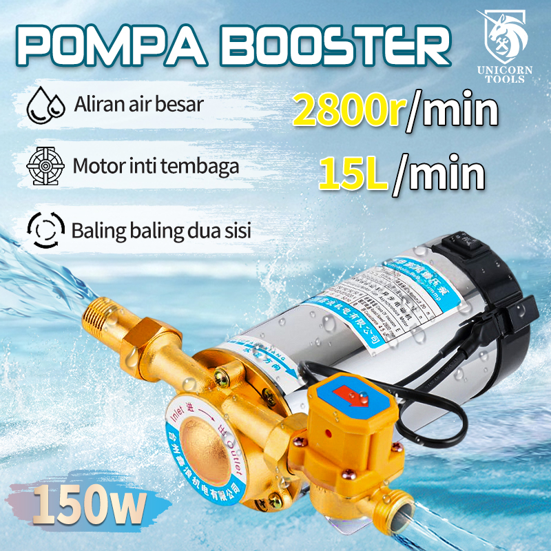 Jual Pompa Pendorong Tekanan Air Booster Pump 100Watt/150Watt Mesin Pompa Otomatis - UN081 ...
