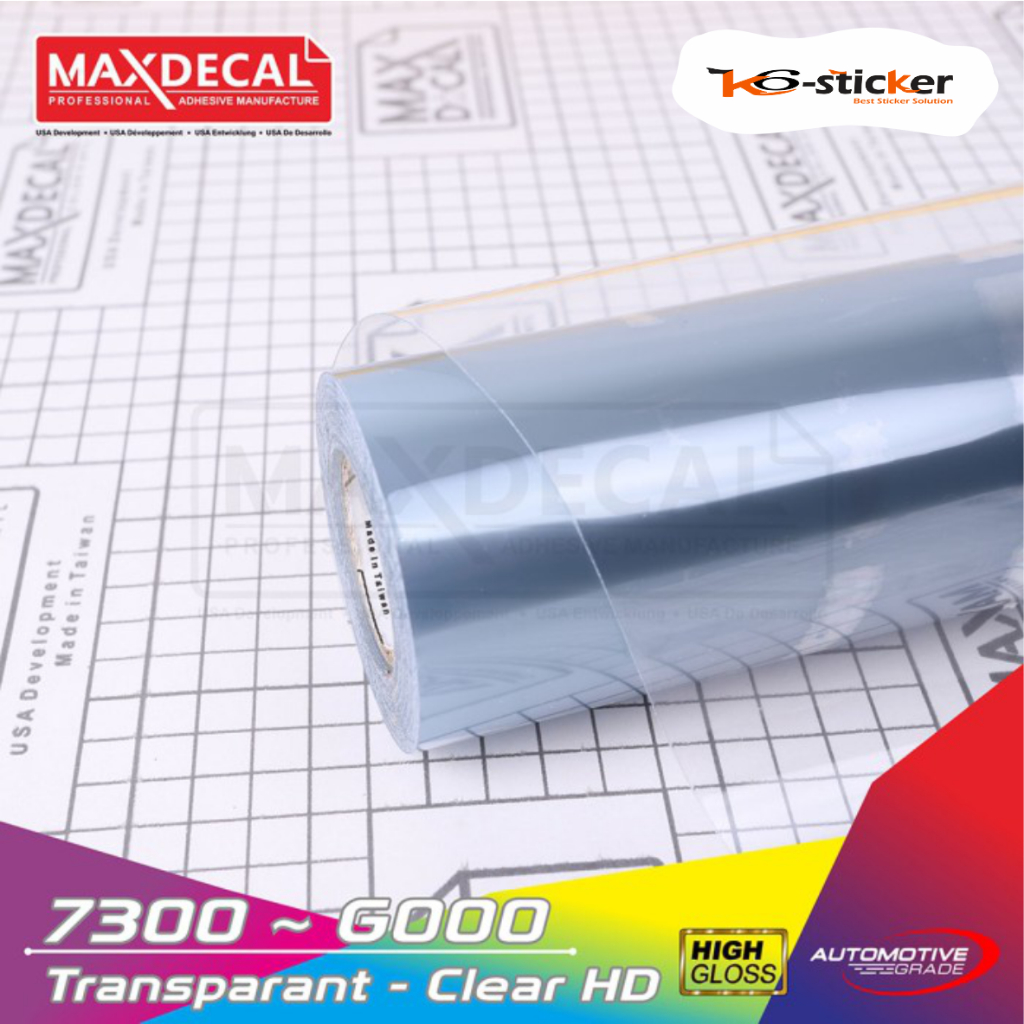 Jual Sticker Stiker Maxdecal Max Decal 7300 G000 G 000 transparan Clear ...