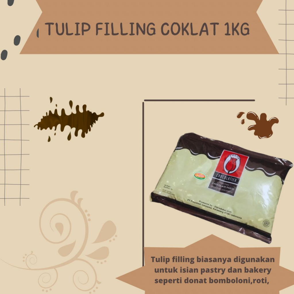 Jual TULIP FILLING COKLAT 1KG | Shopee Indonesia