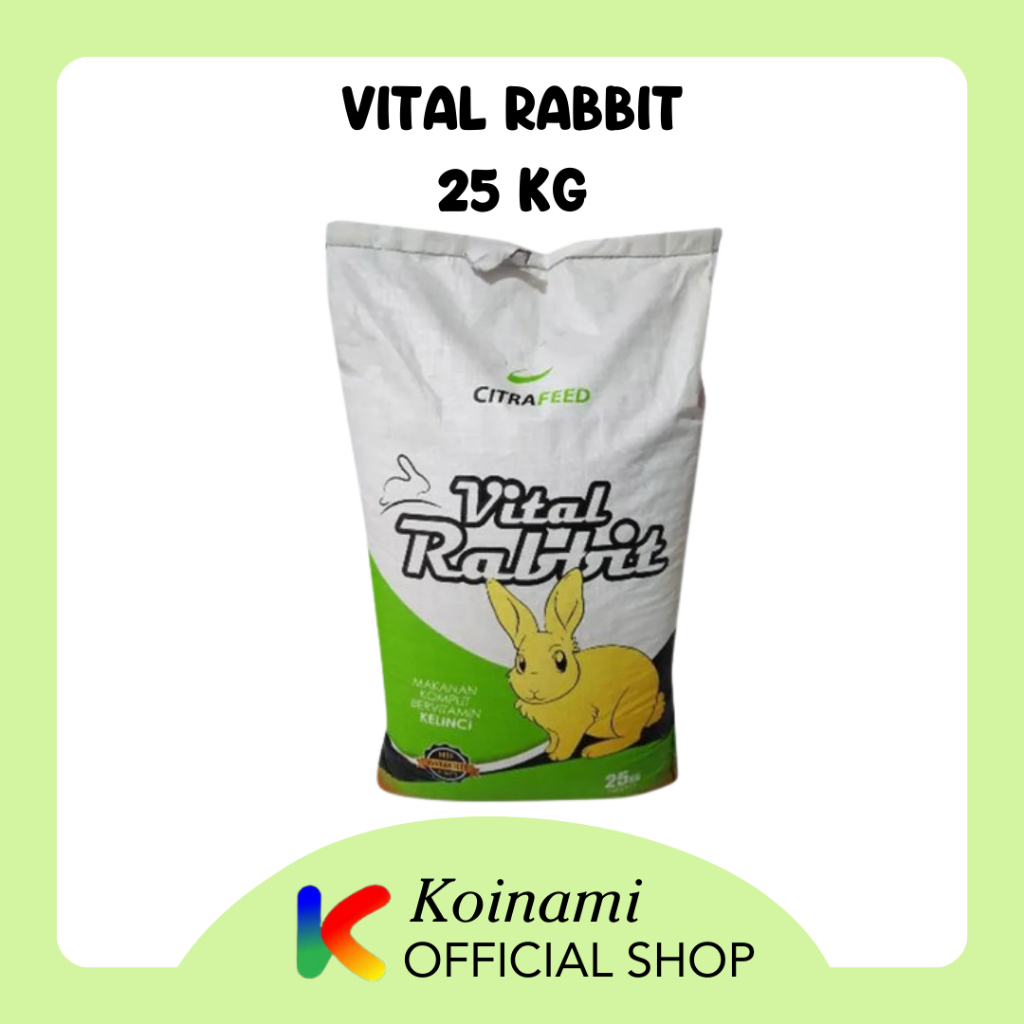 Jual VITAL RABBIT 25 kg / pakan kelinci / makanan hewan / dry food ...