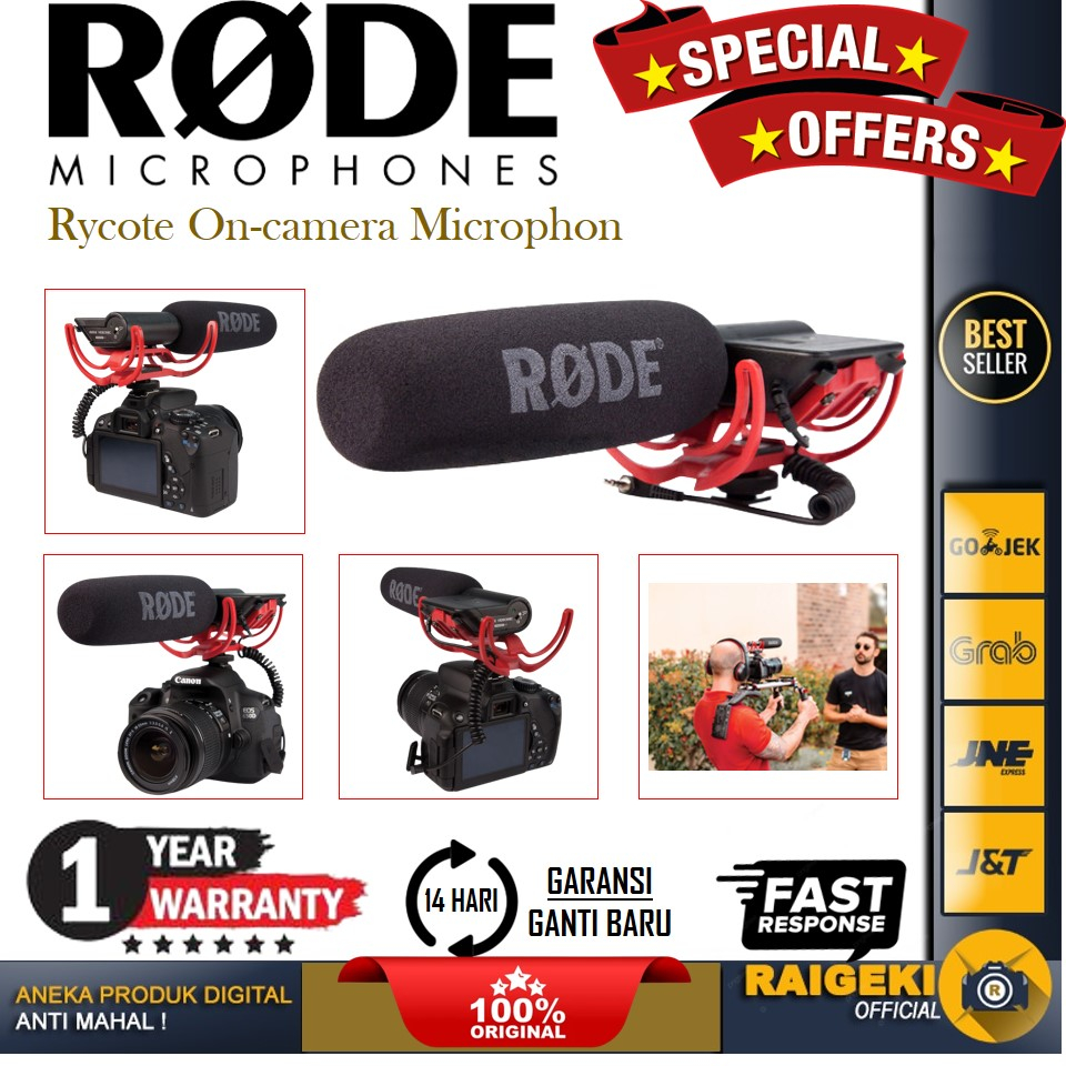 Jual Rode Videomic Rycote Camera-Mount Shotgun Microphone | Shopee ...