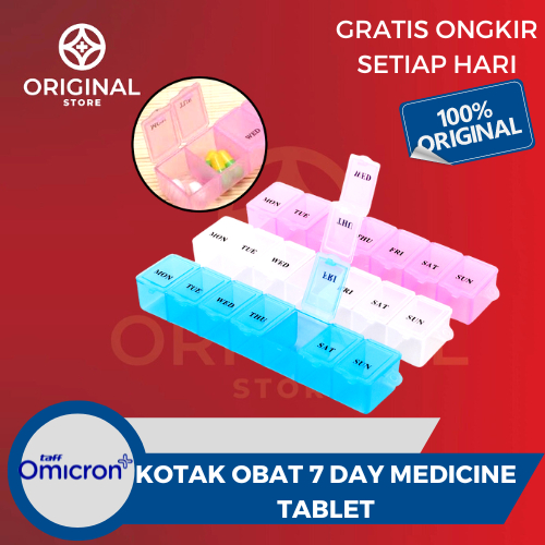 Jual KOTAK OBAT TEMPAT OBAT 7 DAY MEDICINE TABLET STRONGE TEMPAT ...