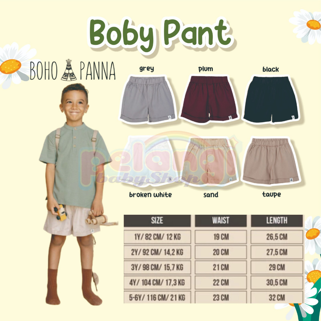 Jual BOHOPANNA | BOHO | BOHO PANNA | BOBBY PANTS | CELANA ANAK LAKI-LAKI | Shopee Indonesia