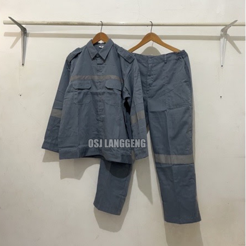 Jual Wearpack Safety Setelan Baju Dan Celana Kerja Proyek Lengan Panjang | Shopee Indonesia