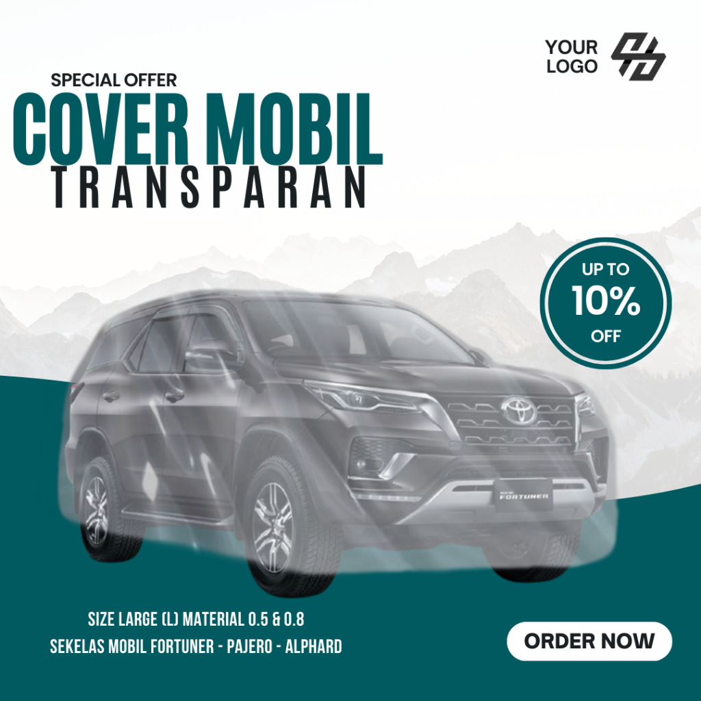 Jual Cover Mobil Plastik Transparan Fortuner 100% WATERPROOF | Shopee ...