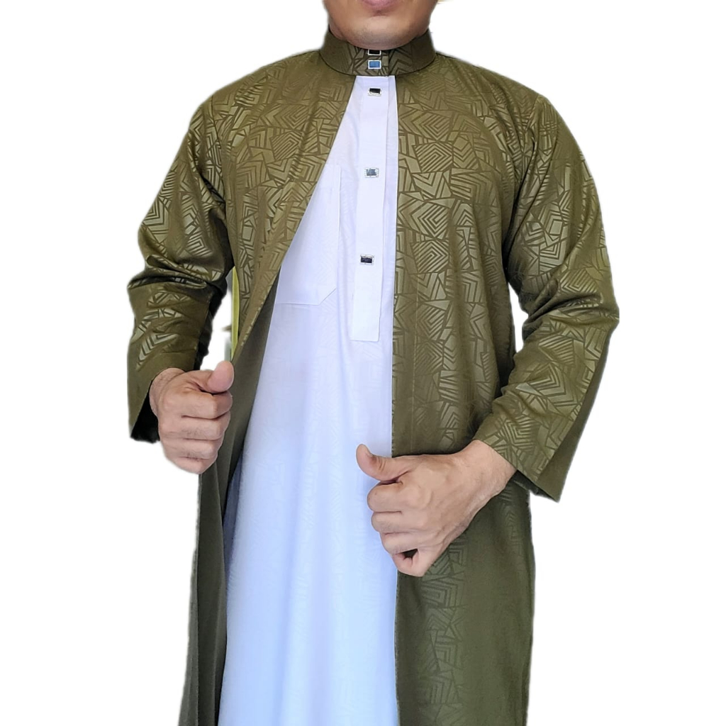 Jual Jubah Gamis pria regular jubah luaran juabah 2 in 1 jubah pria ...