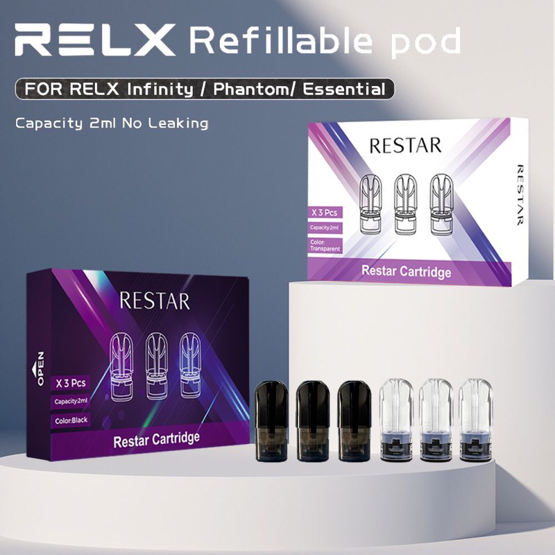 Jual RELX Refillable Cartridge Restar Compatible Infinity Essential ...