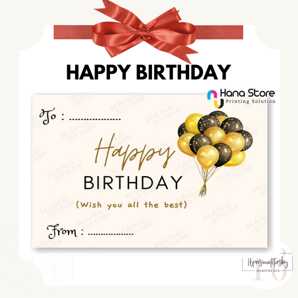 Jual GREETING CARD HAPPY BIRTHDAY - GIFT CARD - KARTU UCAPAN ULANG ...