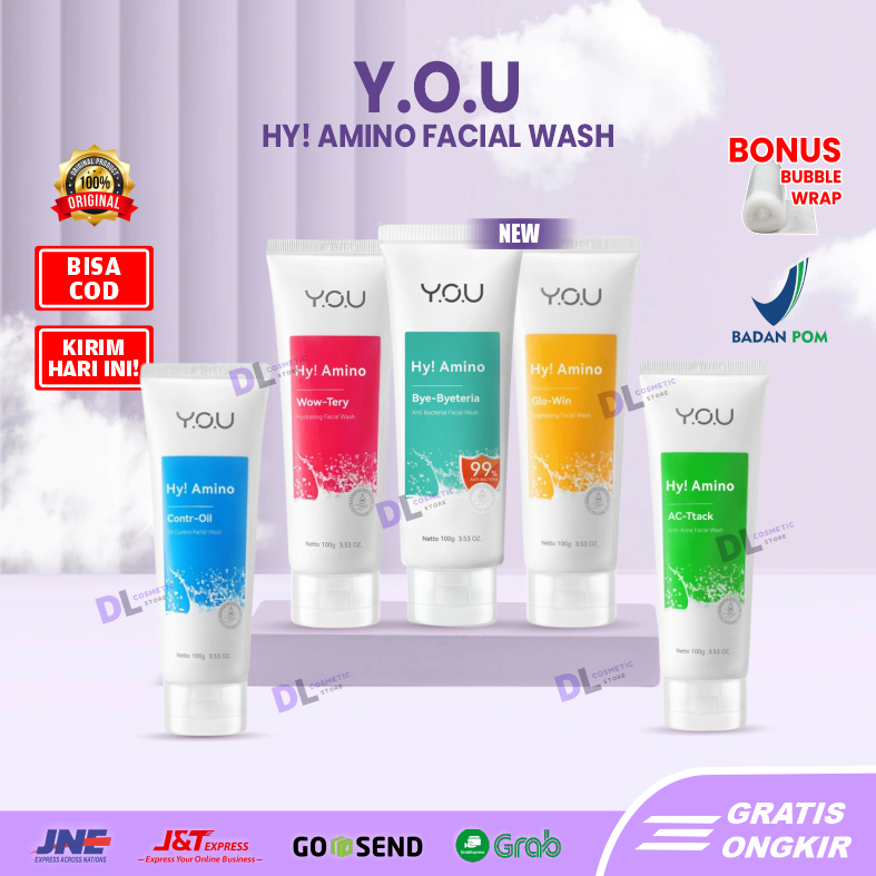 Jual YOU Facial Wash Hy Amino Face Wash 100g Cleanser Oil Control ...