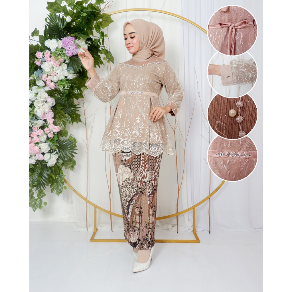 Jual KEBAYA TILE NABILA PAYET/ KEBAYA/ KEBAYA BRUKAT/KEBAYA PESTA/ KEBAYA KONDANGAN/ KEBAYA ...