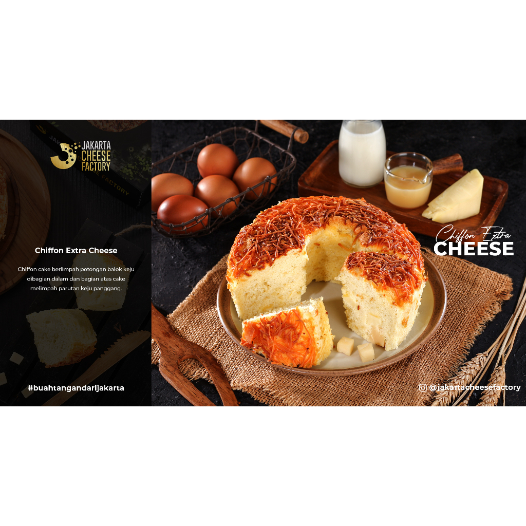 Jual Chiffon Extra Jakarta Cheese Factory | Shopee Indonesia
