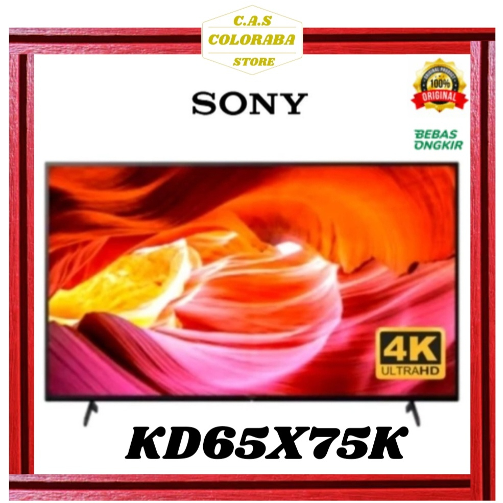 Jual TV SONY KD-65X75K SMART ANDROID TV 65 INCH LED 4K UHD KD65X75K 65X75K | Shopee Indonesia