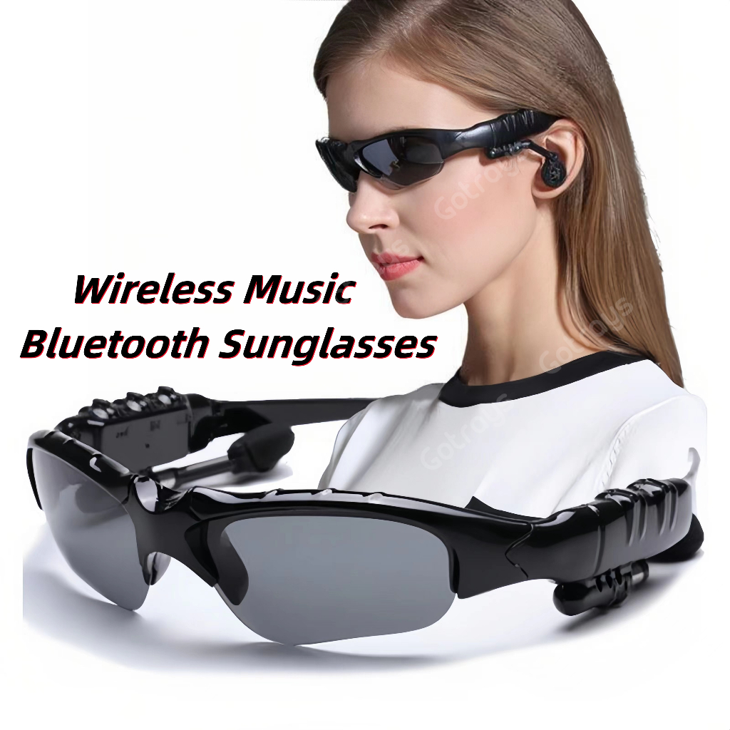 Jual Gotrays Smart Glasses Wireless Sunglasses Outdoor Kacamata Calling ...