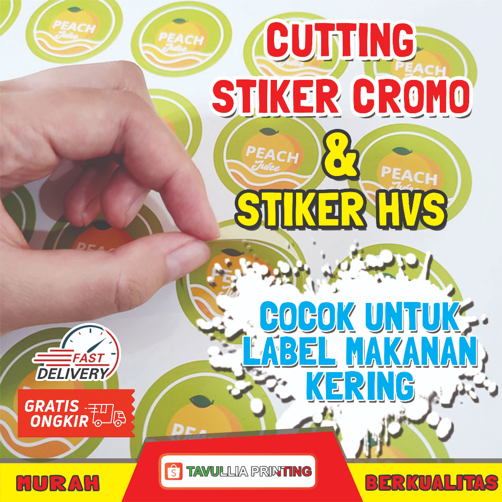 Jual Cetak Stiker Cromo & Stiker Hvs Kiss Cut ( Setengah Putus ) Design ...