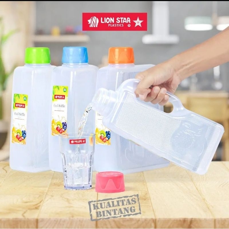 Jual botol air kulkas lion star 2 liter flower cool botttle | Shopee Indonesia
