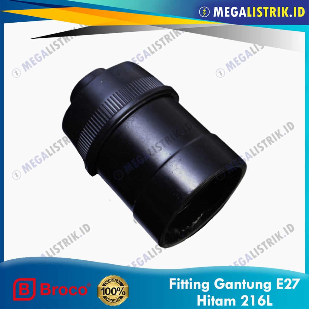 Jual BROCO FITTING GANTUNG E27 HITAM 216L / RUMAH LAMPU / FITING LAMP ...
