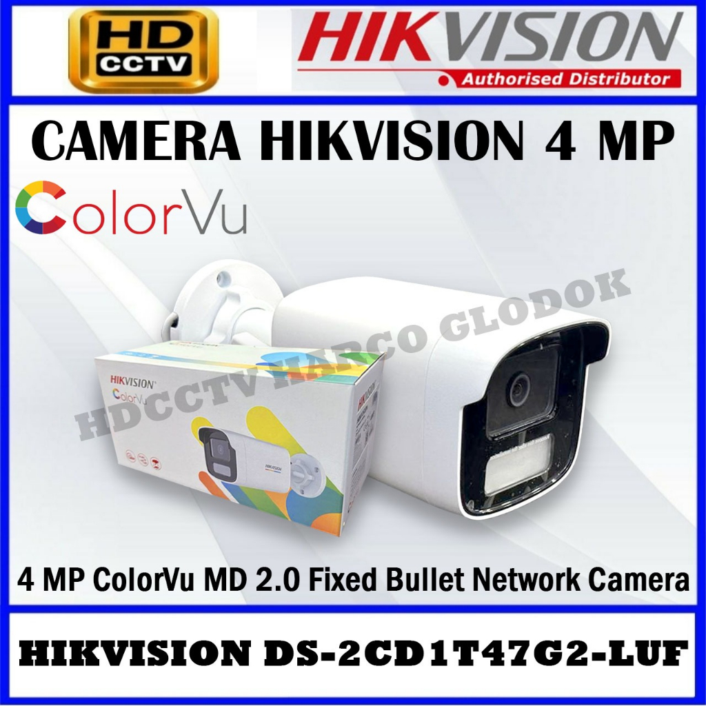 Jual HIKVISION DS-2CD1T47G2-LUF 4 MP ColorVu Fixed Bullet Network ...
