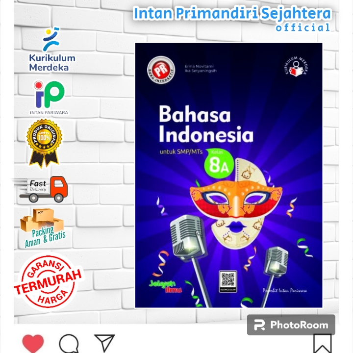 Jual PROMO !!! BUKU PR INTERAKTIF ( Kurikulum Merdeka ) SMP/MTs : BAHASA INDONESIA KELAS 8 ...