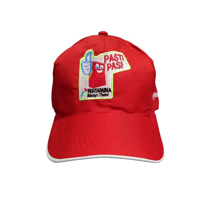 Jual Topi Operator Spbu Pertamina / Topi murah Logo My Pertamina / topi ...