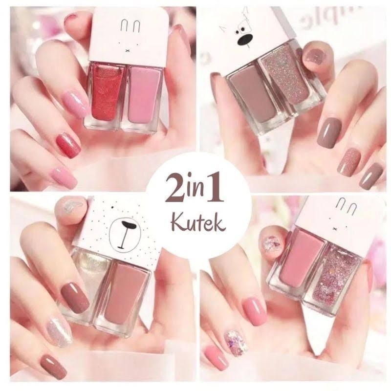 Jual KUTEK KOREA 2IN1 kutek halal muslimah 30 warna kutek lucu no peel ...