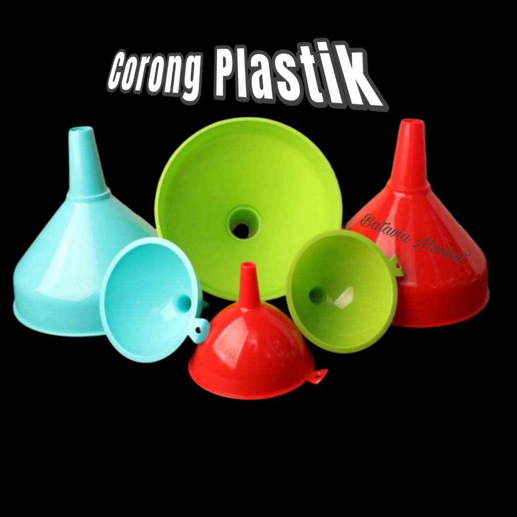 Jual Corong Plastik Serbaguna / Corong Air Minyak Pelastik Warna ...