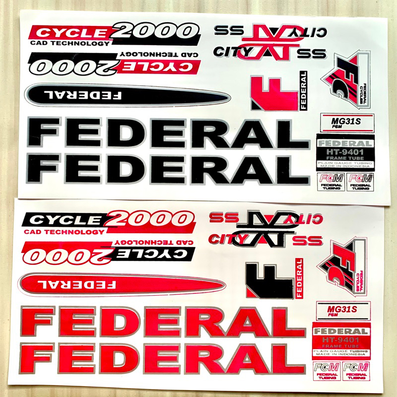 Jual Stiker Sepeda Federal City Cat Sticker Striping | Shopee Indonesia