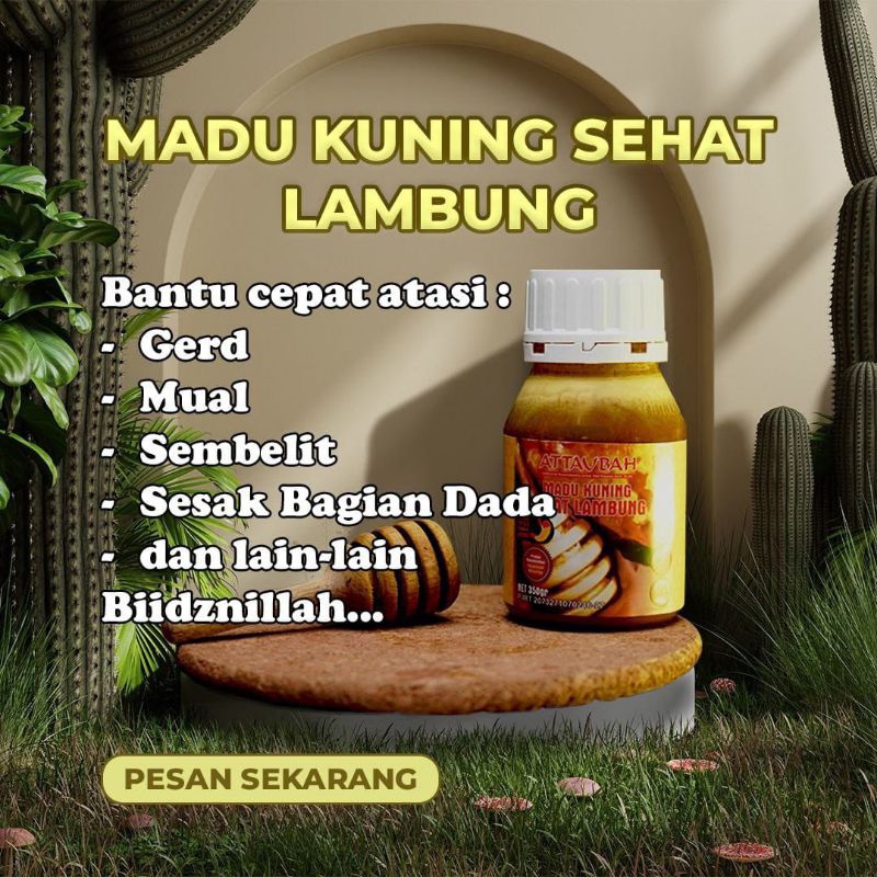 Jual Madu Kuning Sehat Lambung Attaubah 350 Gram | Obat Sakit Ulu Ati ...