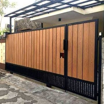 Jual pagar rumah minimalis / pagar grc / pagar motif kayu / pagar ...