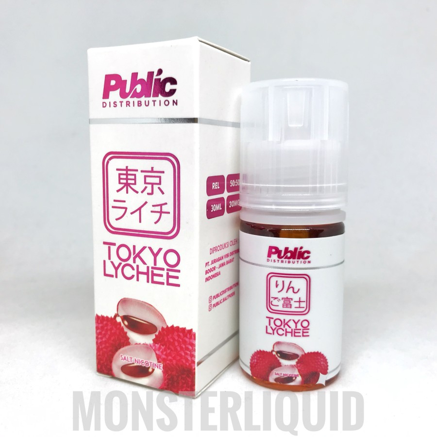 Jual SALT TOKYO LYCHEE BY PUBLIC DISTRIBUTION 30MG 30ML | Shopee Indonesia