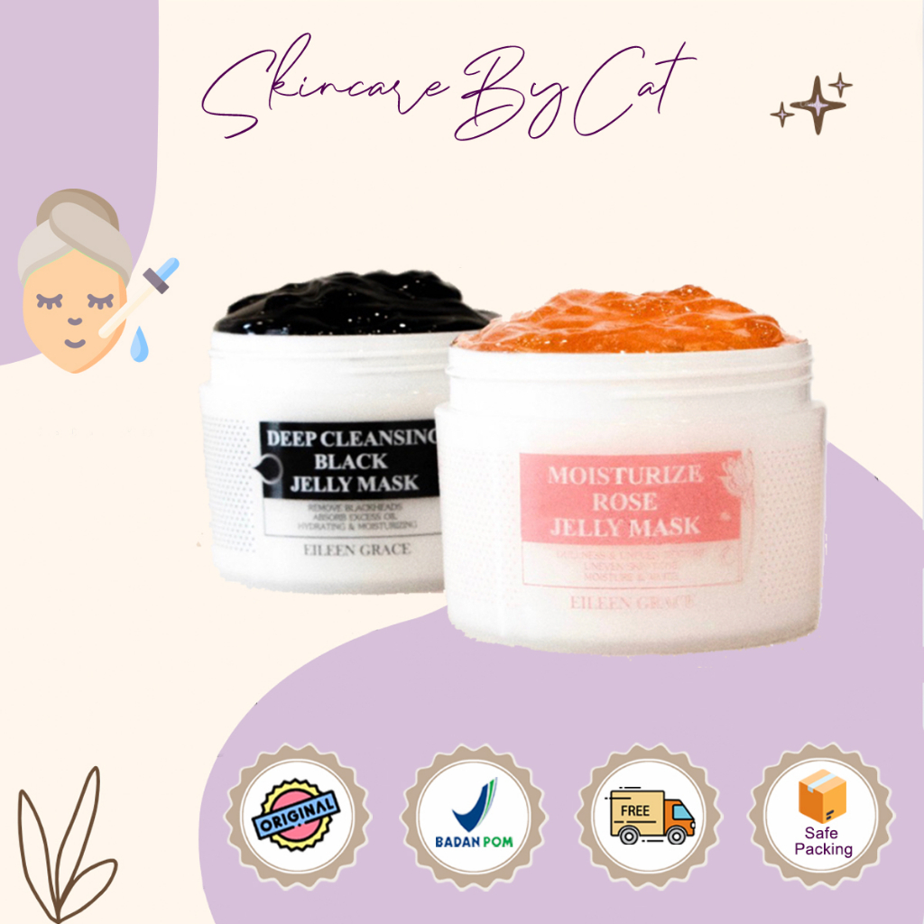 Jual Eileen Grace Rose Jelly Mask & Eileen Grace Charcoal Jelly Mask ...