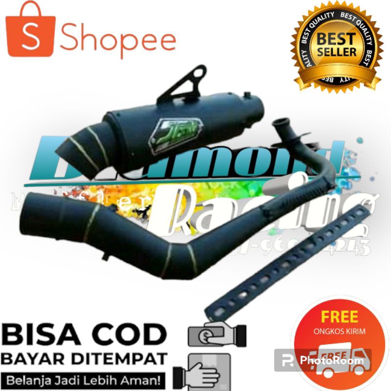 Jual Knalpot Racing Jrm Rcb Proliner Hitam Mio Sporty Beat Deluxe Vario ...